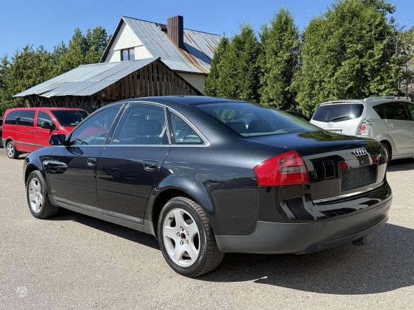 Black Audi A6 2001 in Utena, with an engine capacity of 1.90 L and mileage of 268 thousand km for 3350 €, photo 4 on AUTOMOTO.COM.LV