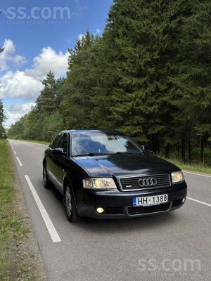 Melns Audi A6 2001 Preiļi, ar dzinēja tilpumu 2.50 L un nobraukumu 338 tūkst. km par 1650 €, foto  vietnē AUTOMOTO.COM.LV