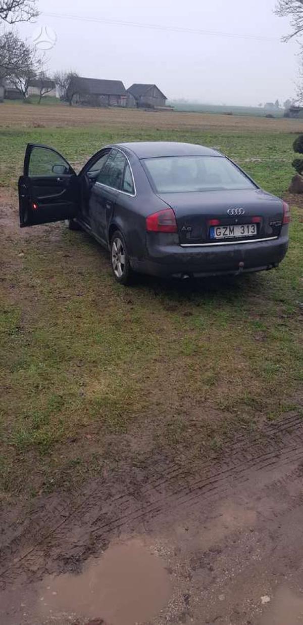 Black Audi A6 2002 in Ukmerge, with an engine capacity of 2.50 L and mileage of 490 thousand km for 600 €, photo 3 on AUTOMOTO.COM.LV