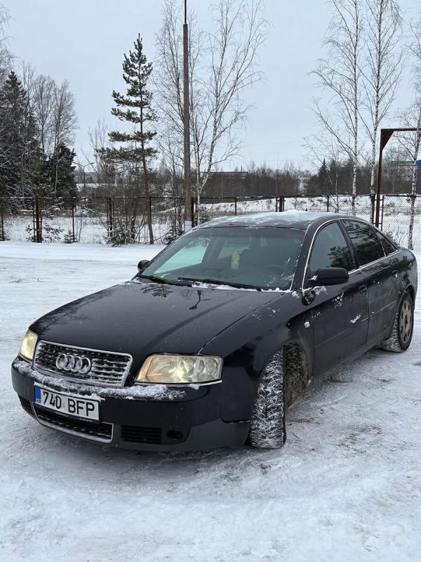 Black Audi A6 2002 in Tallinn, with an engine capacity of 1.90 L and mileage of 411 thousand km for 1300 €, photo 1 on AUTOMOTO.COM.LV