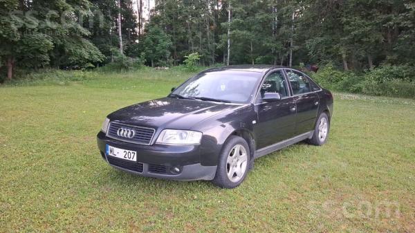 Black Audi A6 2002 in Preili, with an engine capacity of 1.90 L and mileage of 287 thousand km for 1650 €, photo 1 on AUTOMOTO.COM.LV
