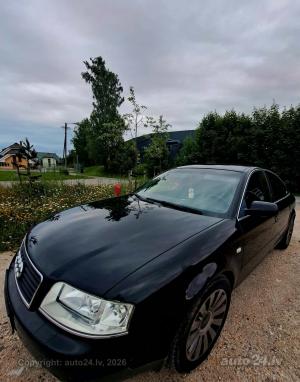 Melns Audi A6 2002 Pērnava, ar dzinēja tilpumu 2.50 L un nobraukumu 224 tūkst. km par 2000 €, foto  vietnē AUTOMOTO.COM.LV