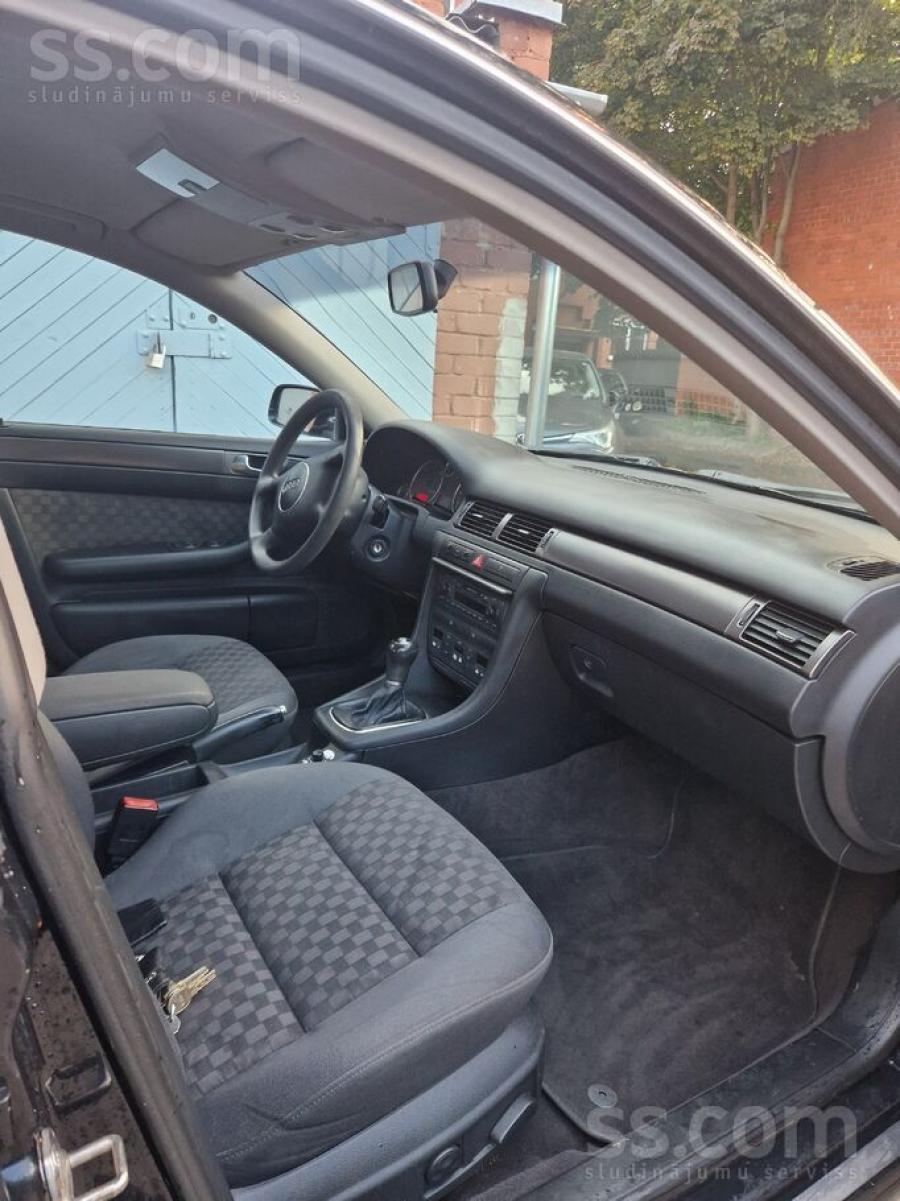 Black Audi A6 2002 in Liepaja, with an engine capacity of 2.50 L and mileage of 365 thousand km for 600 €, photo 7 on AUTOMOTO.COM.LV