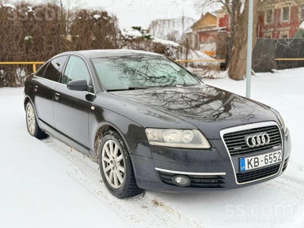 Black Audi A6 2004 in Jelgava, with an engine capacity of 3.00 L and mileage of 361 thousand km for 2800 €, photo 1 on AUTOMOTO.COM.LV