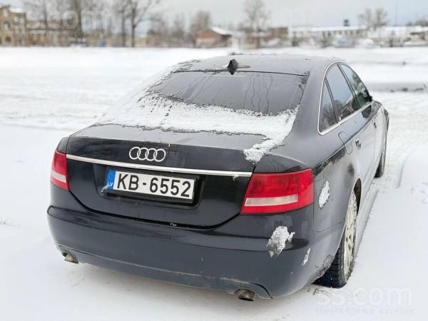 Black Audi A6 2004 in Jelgava, with an engine capacity of 3.00 L and mileage of 361 thousand km for 2800 €, photo 4 on AUTOMOTO.COM.LV