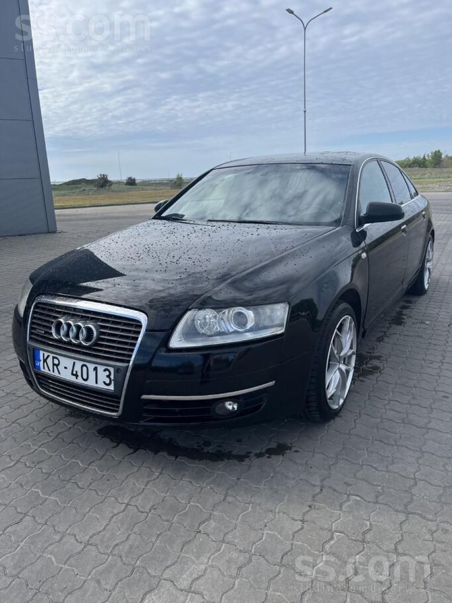 Melns Audi A6 2004 Liepāja, ar dzinēja tilpumu 3.00 L un nobraukumu 255 tūkst. km par 3100 €, foto 1 vietnē AUTOMOTO.COM.LV