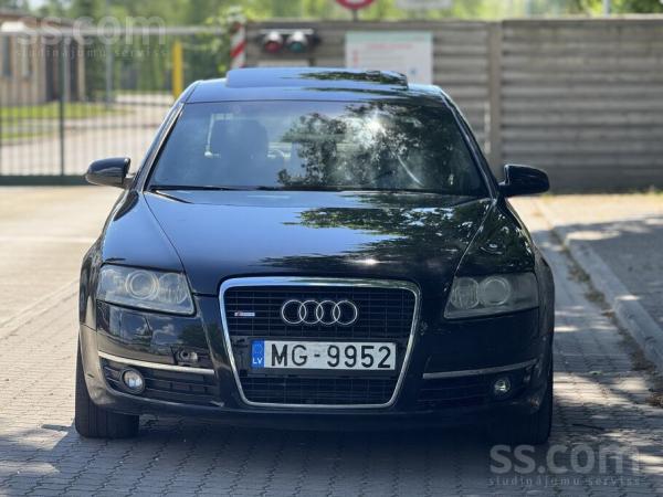 Black Audi A6 2004 in Jelgava, with an engine capacity of 3.00 L and mileage of 345 thousand km for 2850 €, photo 1 on AUTOMOTO.COM.LV