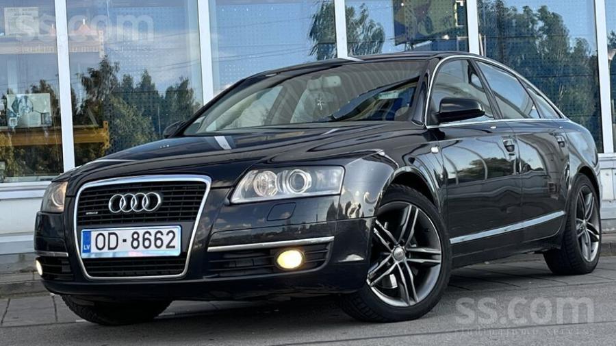 Black Audi A6 2004 in Riga, with an engine capacity of 3.00 L and mileage of 307 thousand km for 2750 €, photo 1 on AUTOMOTO.COM.LV