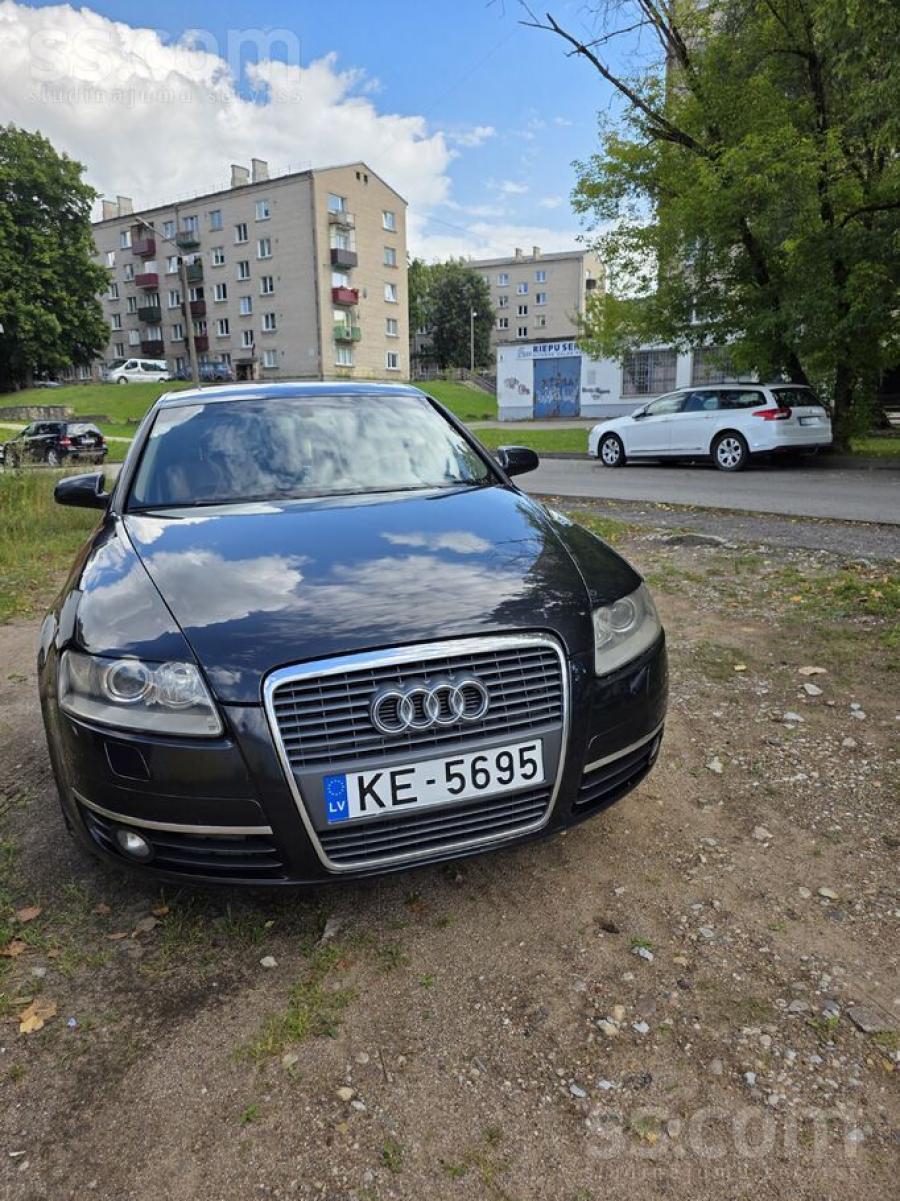 Black Audi A6 2004 in Daugavpils, with an engine capacity of 3.00 L and mileage of 321 thousand km for 3200 €, photo 1 on AUTOMOTO.COM.LV