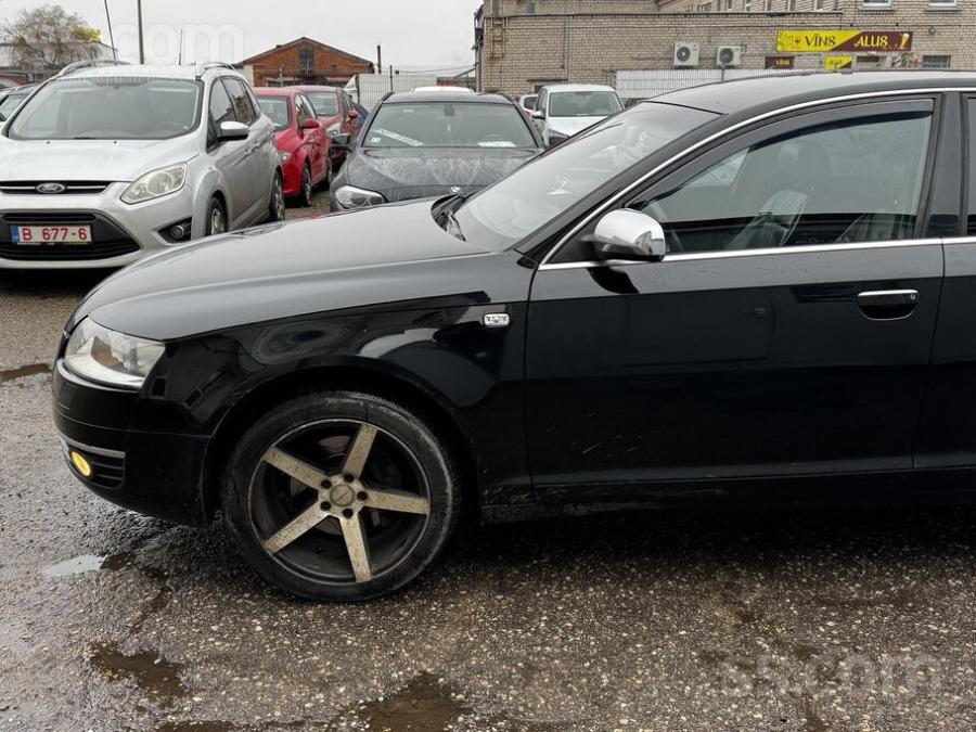 Black Audi A6 2005 in Daugavpils, with an engine capacity of 3.00 L and mileage of 0 thousand km for 3500 €, photo 7 on AUTOMOTO.COM.LV