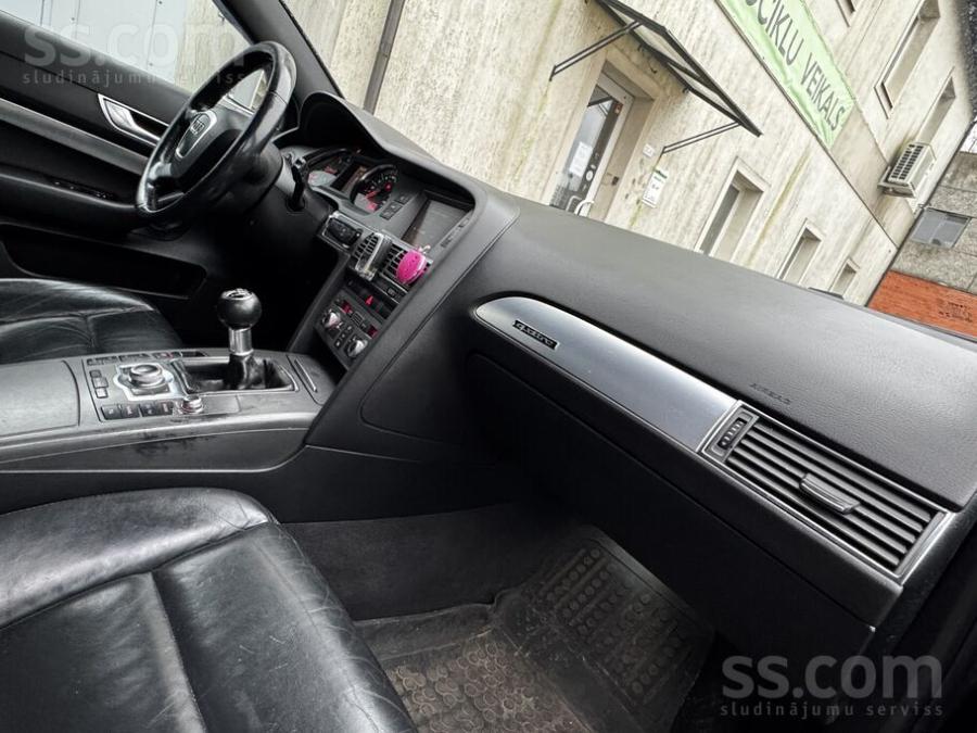 Black Audi A6 2005 in Daugavpils, with an engine capacity of 3.00 L and mileage of 0 thousand km for 3500 €, photo 12 on AUTOMOTO.COM.LV