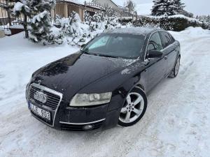 Melns Audi A6 2005 Viļņa, ar dzinēja tilpumu 1.97 L un nobraukumu 300 tūkst. km par 1750 €, foto  vietnē AUTOMOTO.COM.LV