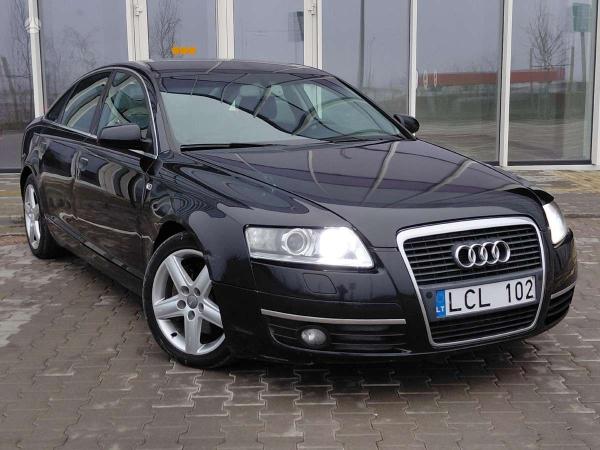 Black Audi A6 2005 in Vilnius, with an engine capacity of 2.97 L and mileage of 308 thousand km for 1800 €, photo 1 on AUTOMOTO.COM.LV
