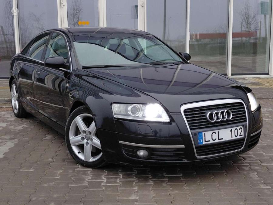 Melns Audi A6 2005 Viļņa, ar dzinēja tilpumu 2.97 L un nobraukumu 308 tūkst. km par 1800 €, foto 1 vietnē AUTOMOTO.COM.LV