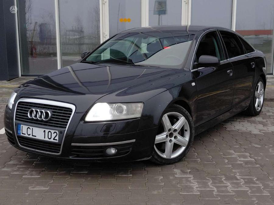 Melns Audi A6 2005 Viļņa, ar dzinēja tilpumu 2.97 L un nobraukumu 308 tūkst. km par 1800 €, foto 3 vietnē AUTOMOTO.COM.LV