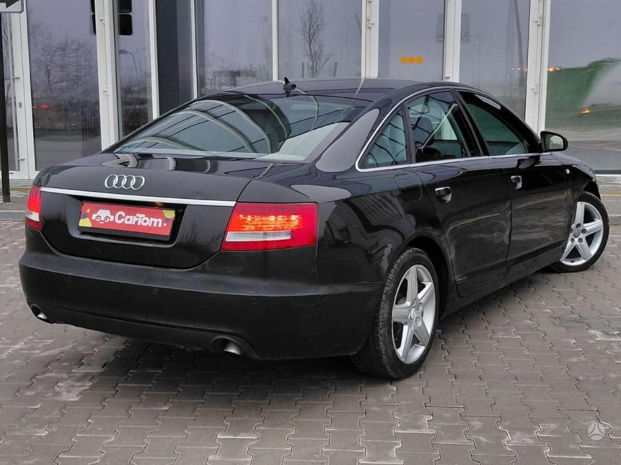 Melns Audi A6 2005 Viļņa, ar dzinēja tilpumu 2.97 L un nobraukumu 308 tūkst. km par 1800 €, foto 6 vietnē AUTOMOTO.COM.LV