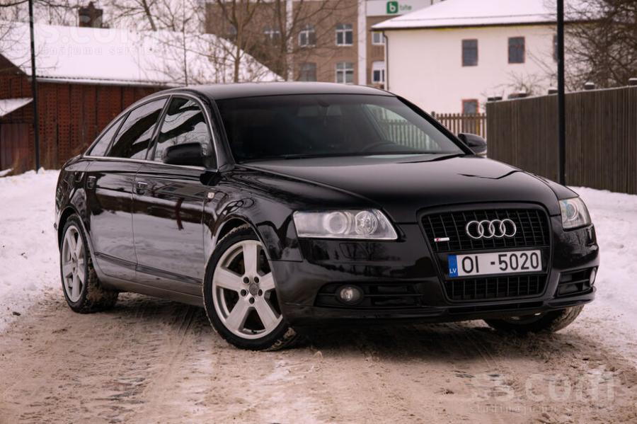 Black Audi A6 2005 in Jelgava, with an engine capacity of 2.70 L and mileage of 296 thousand km for 3900 €, photo 1 on AUTOMOTO.COM.LV