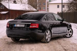 Black Audi A6 2005 in Jelgava, with an engine capacity of 2.70 L and mileage of 296 thousand km for 3900 €, photo 6 on AUTOMOTO.COM.LV