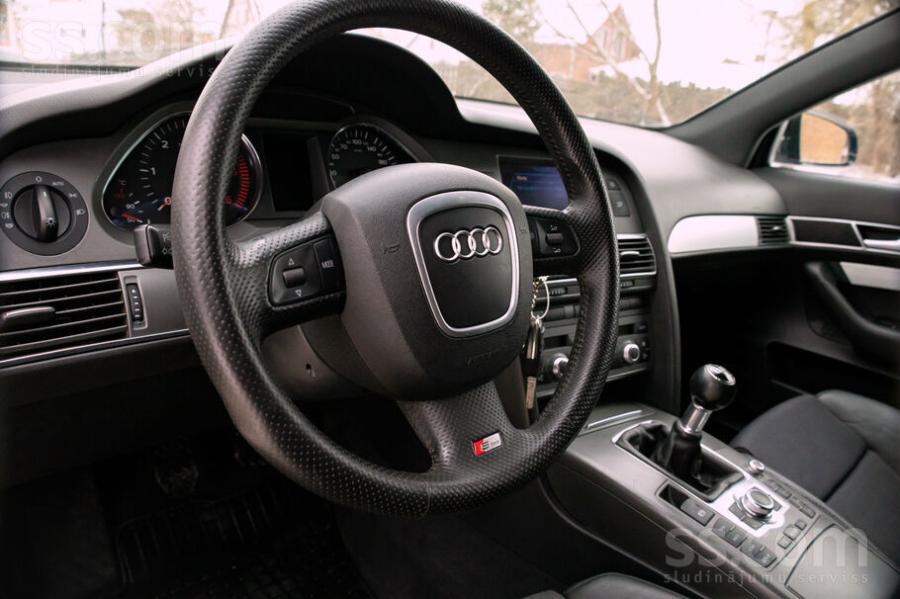 Black Audi A6 2005 in Jelgava, with an engine capacity of 2.70 L and mileage of 296 thousand km for 3900 €, photo 15 on AUTOMOTO.COM.LV