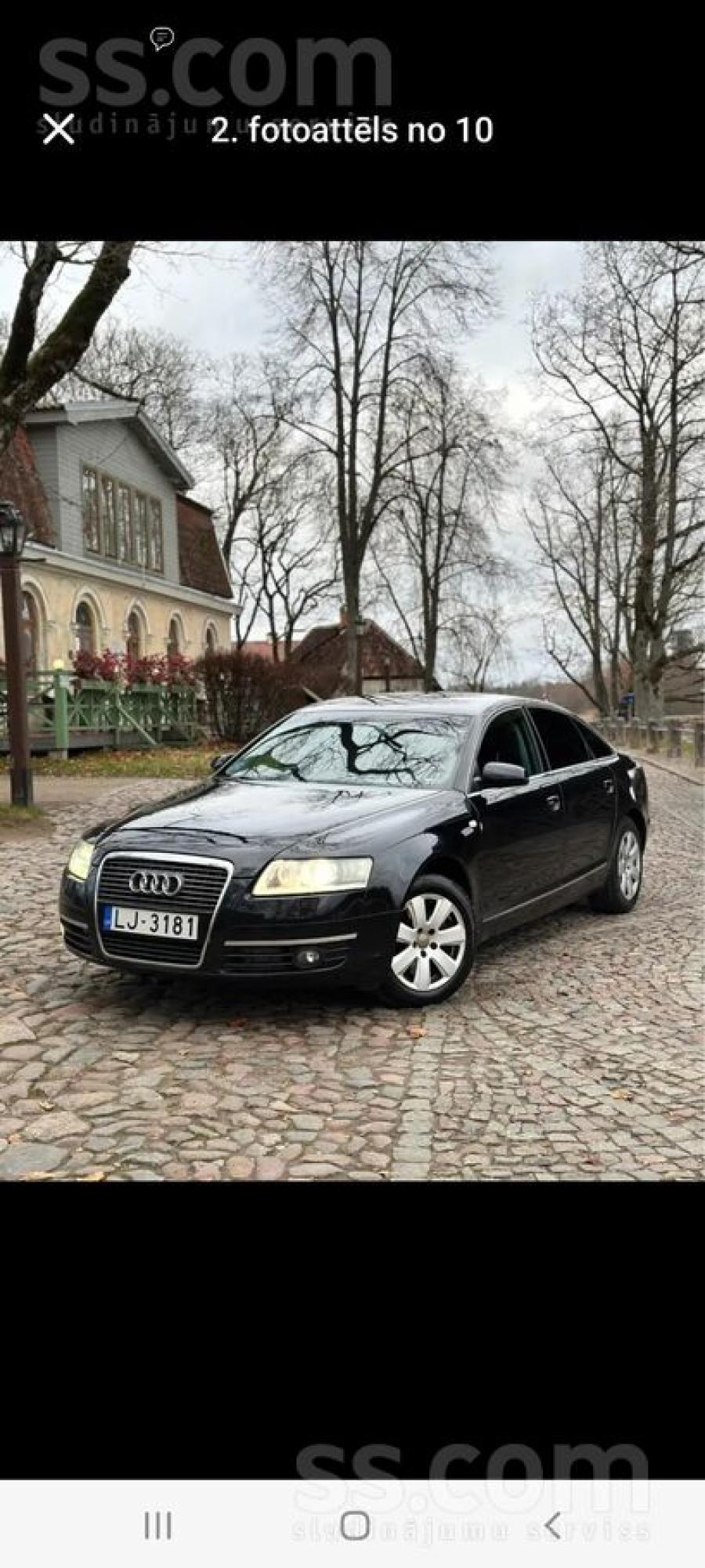 Black Audi A6 2005 in Kuldiga, with an engine capacity of 3.00 L and mileage of 346 thousand km for 3550 €, photo 2 on AUTOMOTO.COM.LV