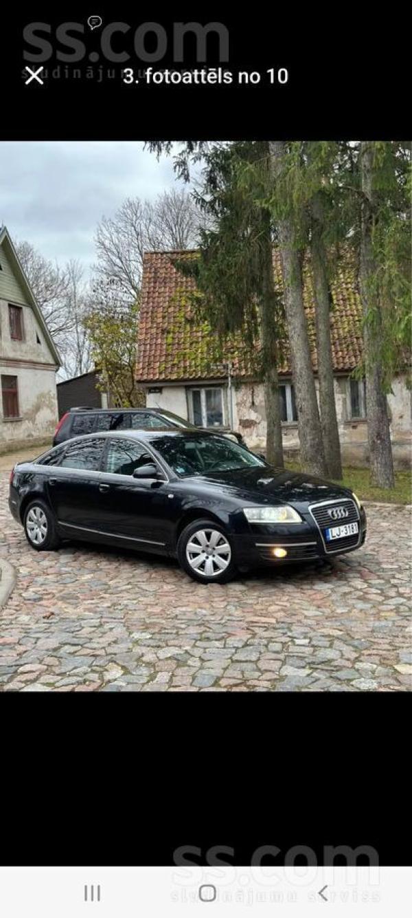 Black Audi A6 2005 in Kuldiga, with an engine capacity of 3.00 L and mileage of 346 thousand km for 3550 €, photo 3 on AUTOMOTO.COM.LV