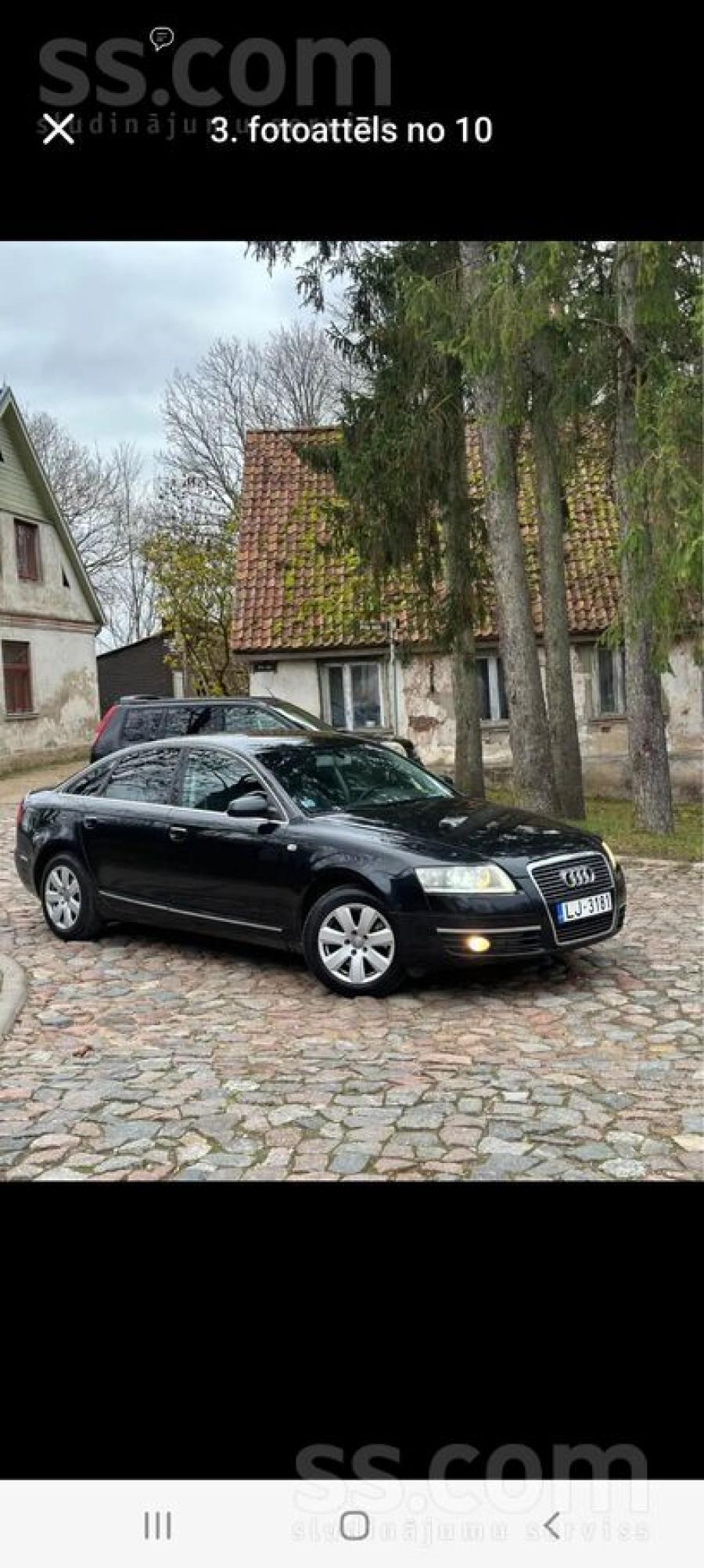 Black Audi A6 2005 in Kuldiga, with an engine capacity of 3.00 L and mileage of 346 thousand km for 3550 €, photo 3 on AUTOMOTO.COM.LV