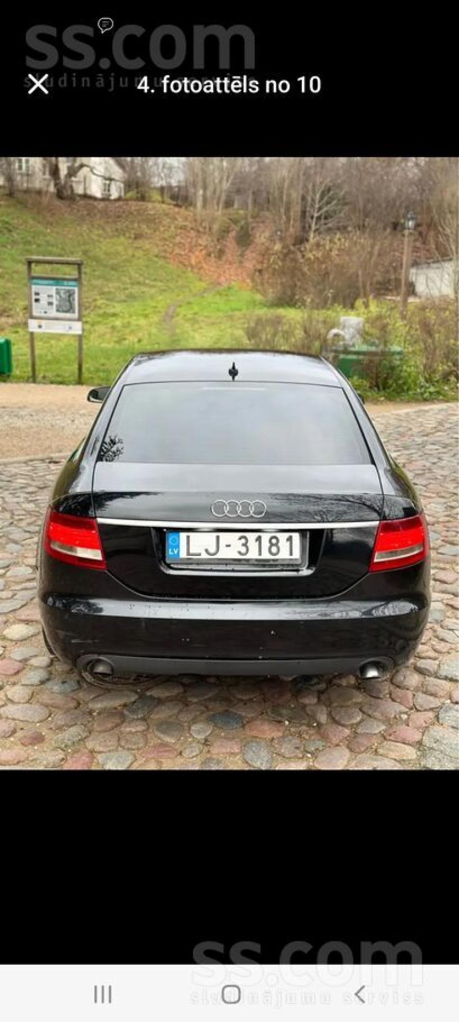 Black Audi A6 2005 in Kuldiga, with an engine capacity of 3.00 L and mileage of 346 thousand km for 3550 €, photo 4 on AUTOMOTO.COM.LV