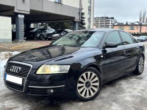 Melns Audi A6 2005 Kauņa, ar dzinēja tilpumu 3.00 L un nobraukumu 500 tūkst. km par 1990 €, foto  vietnē AUTOMOTO.COM.LV