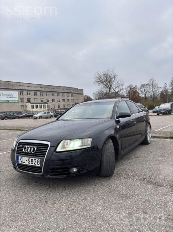 Black Audi A6 2005 in Jelgava, with an engine capacity of 2.70 L and mileage of 357 thousand km for 2290 €, photo 1 on AUTOMOTO.COM.LV