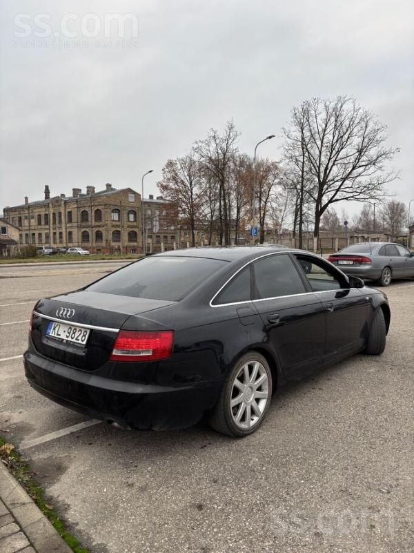 Black Audi A6 2005 in Jelgava, with an engine capacity of 2.70 L and mileage of 357 thousand km for 2290 €, photo 8 on AUTOMOTO.COM.LV
