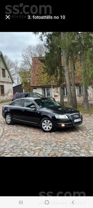 Black Audi A6 2005 in Kuldiga, with an engine capacity of 3.00 L and mileage of 346 thousand km for 3050 €, photo 4 on AUTOMOTO.COM.LV