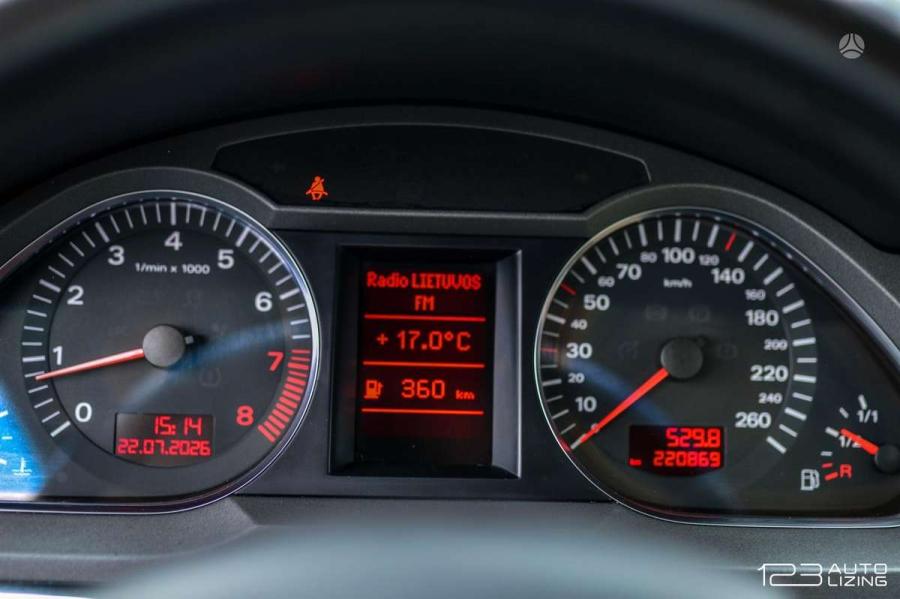 Melns Audi A6 2005 Kretinga, ar dzinēja tilpumu 2.40 L un nobraukumu 220 tūkst. km par 2950 €, foto 19 vietnē AUTOMOTO.COM.LV