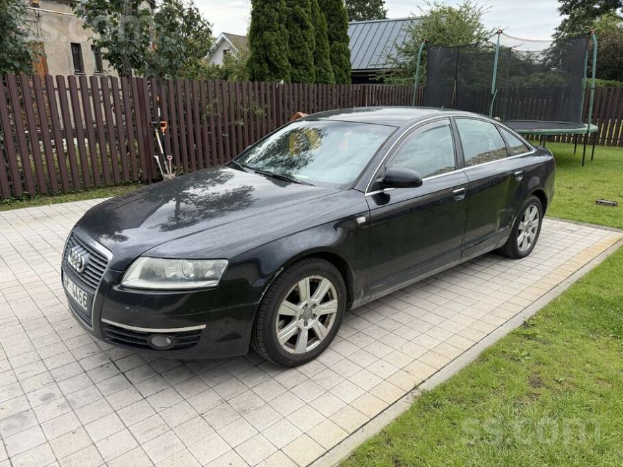 Black Audi A6 2005 in Riga, with an engine capacity of 2.70 L and mileage of 379 thousand km for 1980 €, photo 1 on AUTOMOTO.COM.LV
