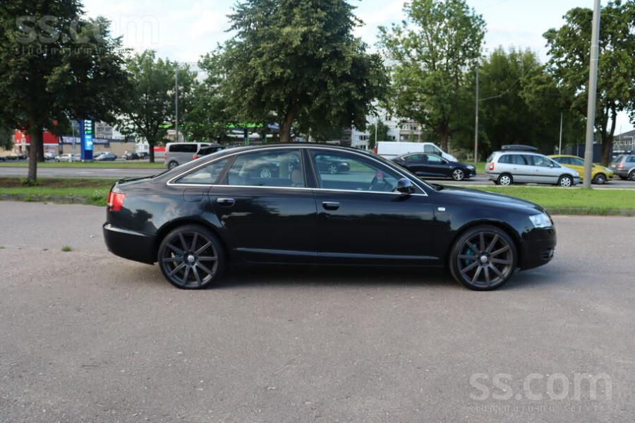 Black Audi A6 2005 in Riga, with an engine capacity of 2.70 L and mileage of 375 thousand km for 4490 €, photo 5 on AUTOMOTO.COM.LV