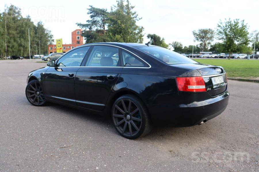 Black Audi A6 2005 in Riga, with an engine capacity of 2.70 L and mileage of 375 thousand km for 4490 €, photo 6 on AUTOMOTO.COM.LV