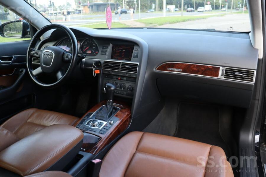 Black Audi A6 2005 in Riga, with an engine capacity of 2.70 L and mileage of 375 thousand km for 4490 €, photo 10 on AUTOMOTO.COM.LV