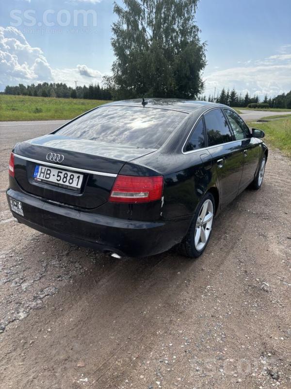 Black Audi A6 2005 in Kuldiga, with an engine capacity of 2.70 L and mileage of 336 thousand km for 2500 €, photo 3 on AUTOMOTO.COM.LV
