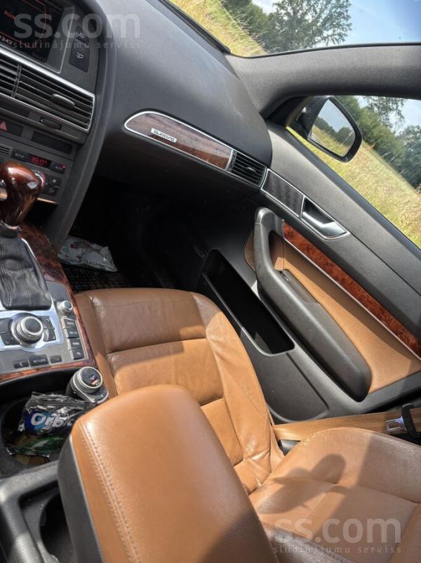 Black Audi A6 2005 in Kuldiga, with an engine capacity of 2.70 L and mileage of 336 thousand km for 2500 €, photo 7 on AUTOMOTO.COM.LV