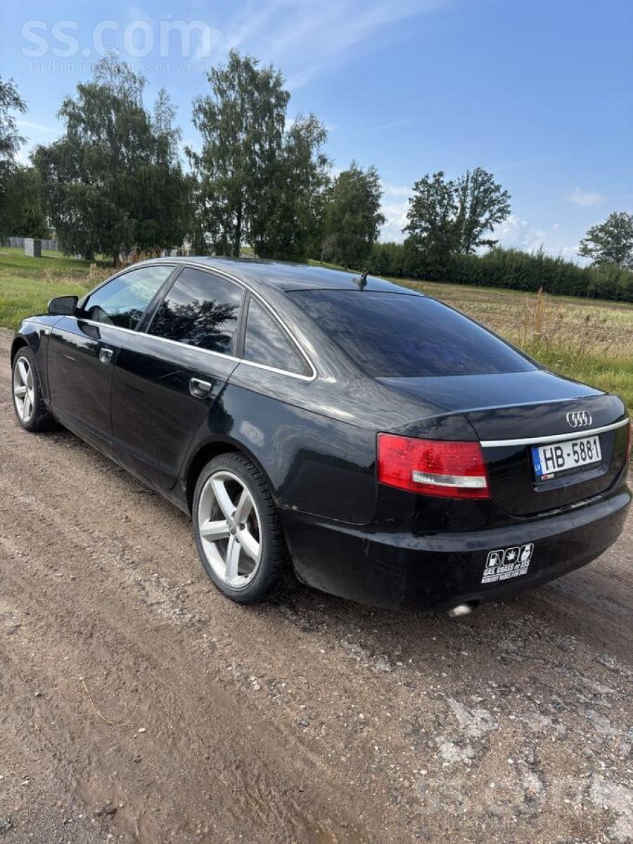 Black Audi A6 2005 in Kuldiga, with an engine capacity of 2.70 L and mileage of 336 thousand km for 2500 €, photo 5 on AUTOMOTO.COM.LV