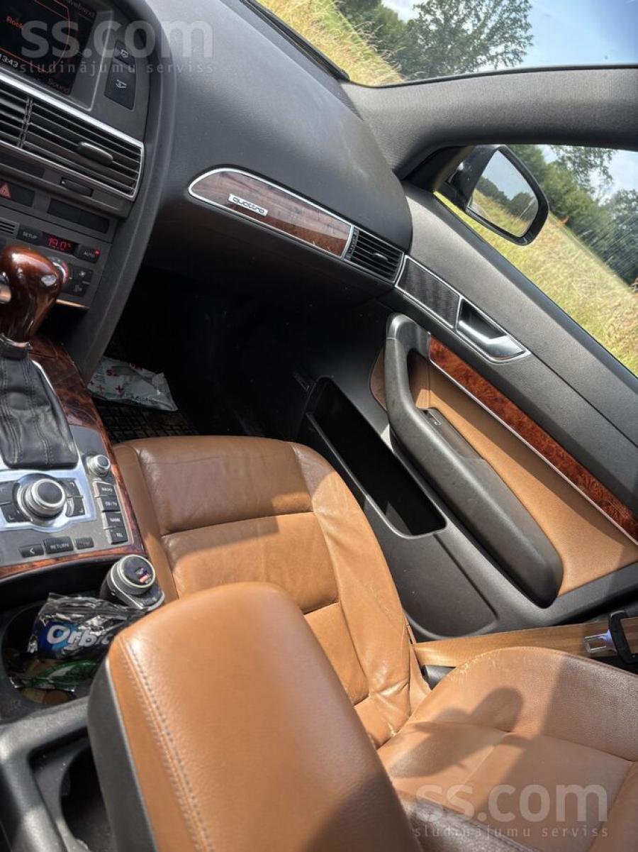 Black Audi A6 2005 in Kuldiga, with an engine capacity of 2.70 L and mileage of 336 thousand km for 2500 €, photo 8 on AUTOMOTO.COM.LV