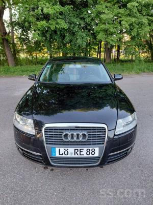 Melns Audi A6 2005 Rīga, ar dzinēja tilpumu 2.70 L un nobraukumu 248 tūkst. km par 3390 €, foto  vietnē AUTOMOTO.COM.LV