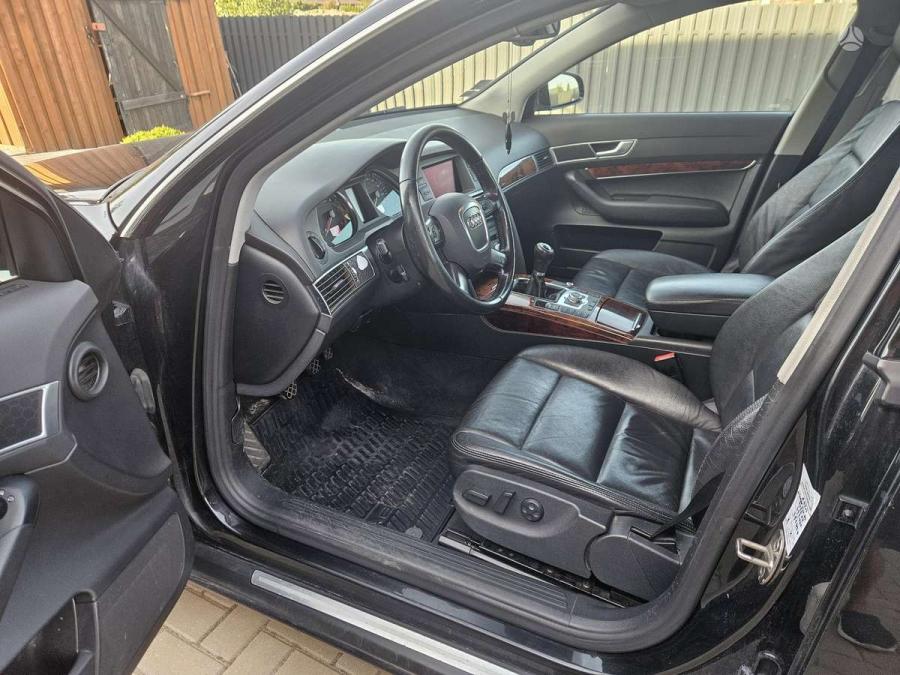 Black Audi A6 2005 in Vilnius, with an engine capacity of 2.70 L and mileage of 265 thousand km for 1050 €, photo 10 on AUTOMOTO.COM.LV