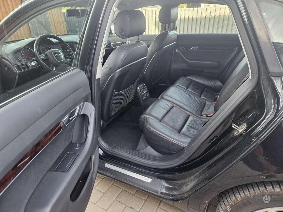 Black Audi A6 2005 in Vilnius, with an engine capacity of 2.70 L and mileage of 265 thousand km for 1050 €, photo 11 on AUTOMOTO.COM.LV