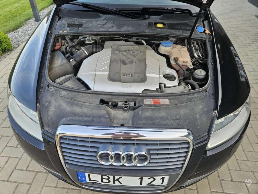 Black Audi A6 2005 in Vilnius, with an engine capacity of 2.70 L and mileage of 265 thousand km for 1050 €, photo 17 on AUTOMOTO.COM.LV
