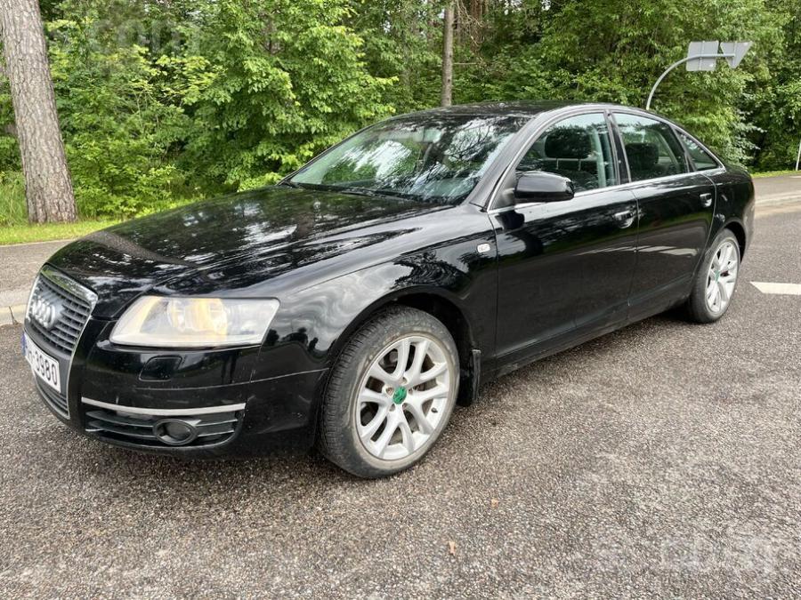 Melns Audi A6 2006 Valmiera, ar dzinēja tilpumu 2.00 L un nobraukumu 335 tūkst. km par 2200 €, foto 1 vietnē AUTOMOTO.COM.LV