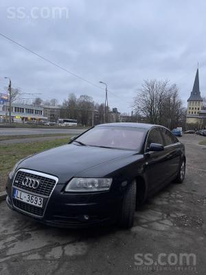 Black Audi A6 2006 in Riga, with an engine capacity of 3.00 L and mileage of 350 thousand km for 3350 €, photo  on AUTOMOTO.COM.LV