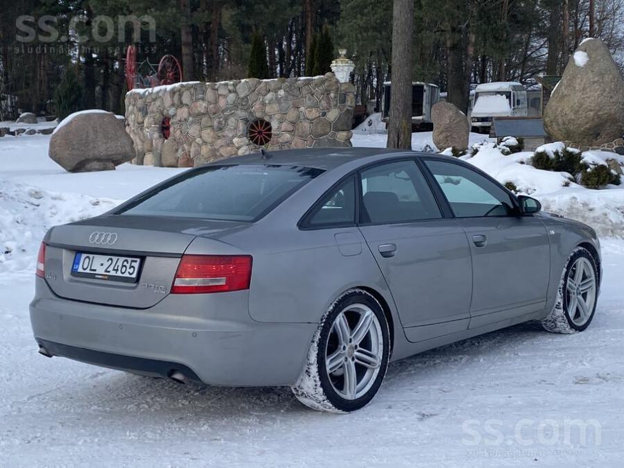 Black Audi A6 2006 in Riga, with an engine capacity of 3.00 L and mileage of 326 thousand km for 3000 €, photo 6 on AUTOMOTO.COM.LV