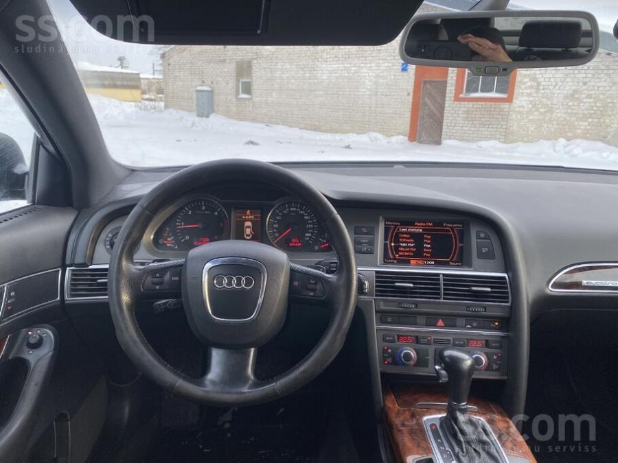 Black Audi A6 2006 in Riga, with an engine capacity of 3.00 L and mileage of 326 thousand km for 3000 €, photo 12 on AUTOMOTO.COM.LV