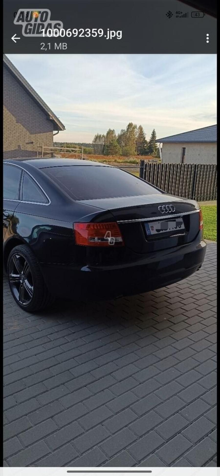 Black Audi A6 2006 in Vilnius, with an engine capacity of 2.00 L and mileage of 322 thousand km for 3800 €, photo 1 on AUTOMOTO.COM.LV