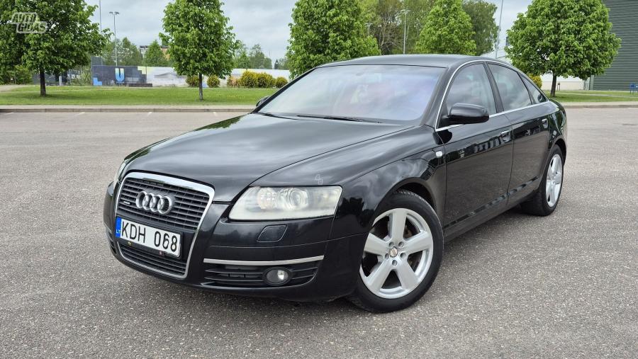 Black Audi A6 2006 in Utena, with an engine capacity of 3.00 L and mileage of 358 thousand km for 2690 €, photo 1 on AUTOMOTO.COM.LV